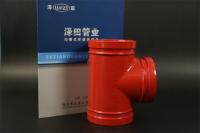 China DN60-DN426 Mechanical Tee Grooved Outlet With Split Clamps for sale
