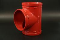 China Three Ends Grooved Reducing Tee Corrosion Resistance DN60--DN426 for sale