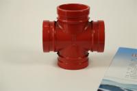 China Connection Threaded 4 Way Cross Pipe Fitting Polished Surface for sale