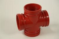 China DN60--DN426 4 Way Galvanized Pipe Fitting Female End Type for sale