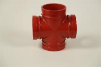 China DN60--DN426 4 Way Galvanized Pipe Fitting Female End Type for sale