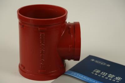 China Ductile Iron Grooved Tee Fast Delievery For Construction Machinery Te koop