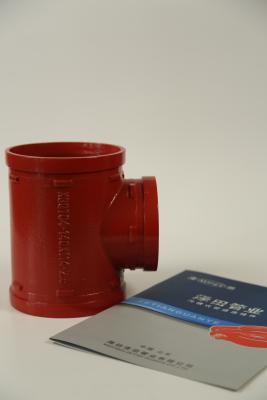 China Ductile Iron Grooved Tee Fast Delievery For Construction Machinery Te koop