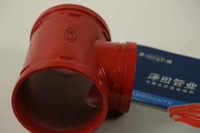 China Ductile Iron Grooved Tee Fast Delievery For Construction Machinery Te koop