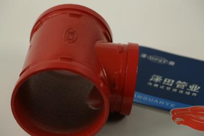 China Ductile Iron Grooved Tee Fast Delievery For Construction Machinery Te koop