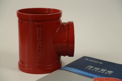 China Ductile Iron Grooved Tee Fast Delievery For Construction Machinery Te koop
