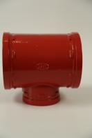 China High Temperature Resistance Grooved Reducing Tee With Grooved End Connection for sale