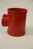 China High Temperature Resistance Grooved Reducing Tee With Grooved End Connection for sale