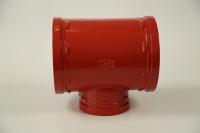 China High Temperature Resistance Grooved Reducing Tee With Grooved End Connection for sale
