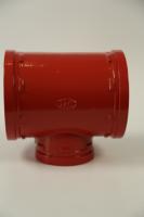 China High Temperature Resistance Grooved Reducing Tee With Grooved End Connection for sale