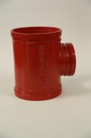 China High Temperature Resistance Grooved Reducing Tee With Grooved End Connection for sale
