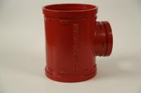 China High Temperature Resistance Grooved Reducing Tee With Grooved End Connection for sale