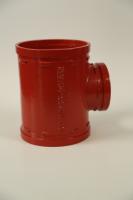China High Temperature Resistance Grooved Reducing Tee With Grooved End Connection for sale