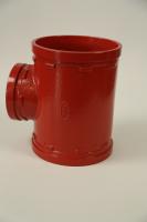 China High Temperature Resistance Grooved Reducing Tee With Grooved End Connection for sale