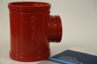 China High Temperature Resistance Grooved Reducing Tee With Grooved End Connection for sale