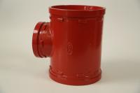 China High Temperature Resistance Grooved Reducing Tee With Grooved End Connection for sale