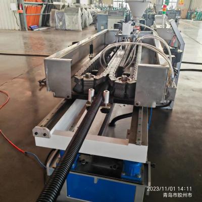 China SGS HDPE Pipe Extruder Machine , Plastic Single Wall Corrugated Pipe Production Line for sale