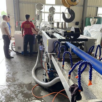 Cina 50-160 mm di diametro del tubo Doppia parete corrugata tubo di estrussione macchina con 5-6m/min velocità del tubo in vendita