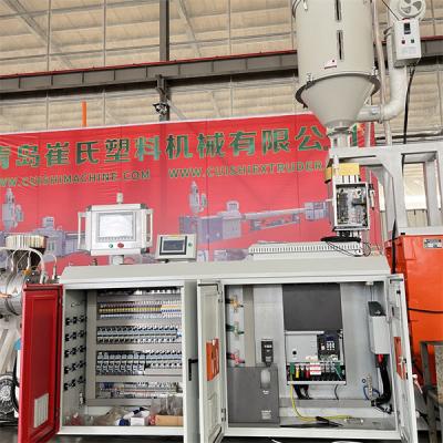 China HDPE PE Plastic Water Hydraulic Extruder 16-63mm PVC Double Pipe Making Machine for sale