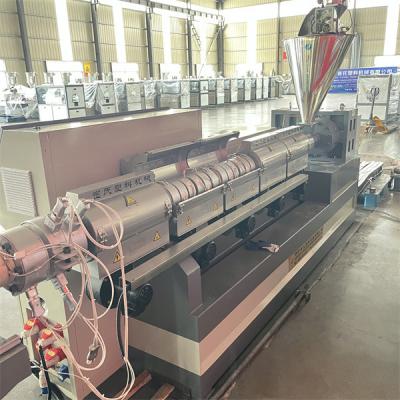 Cina Sistema di controllo PLC/Touch Screen Estrusore di plastica a doppia vite con alta produzione e rotazione rotativa coassiale in vendita