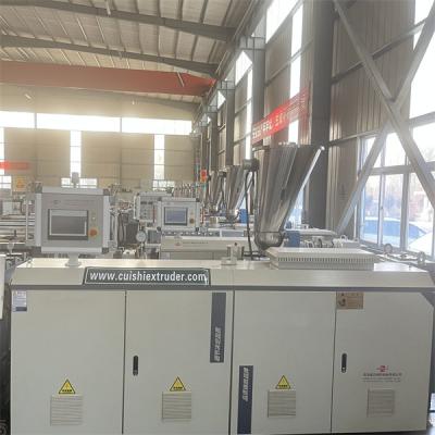 China Plastic Twin Screw Extruder Machine Manufacturer Rigid UPVC Pipe Making Machine for sale