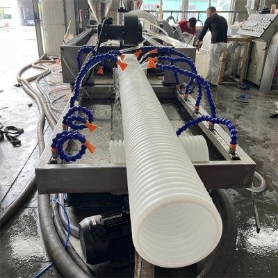China Double Wall Corrugated Pipe Making Machine for Pipe Od 110mm / Pipe Speed 5-6m/min for sale