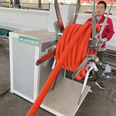 China Máquina de Enrolamento 100m/rolo Linha de Produção de Tubos Corrugados em Espiral de Carbono Totalmente Automática para Fabricação Suave à venda