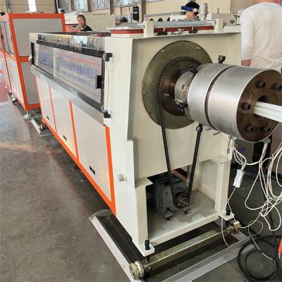 China Plastic PE/HDPE COD Silicon Core Conduit Fiber Optic Cable Pipe Extruder Extrusion Production Making Machine Price for sale