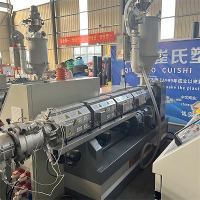 China Linha de extrusão de tubos em espiral de 50-200 mm, com calibração totalmente automática e máquina de enrolar de 100 m/rolo à venda