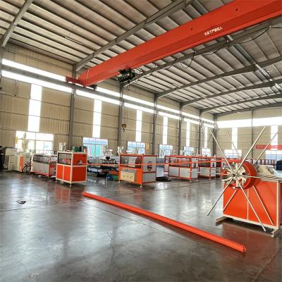Cina Macchine per l'estrusione di materie plastiche a vite singola Potenza elettrica Linea di produzione di estrusione di PE HDPE in vendita