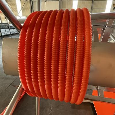 Cina Linea di estrusione tubi a spirale in PE PP con classificazione completamente automatica e avvolgitore da 100 m/rotolo in vendita
