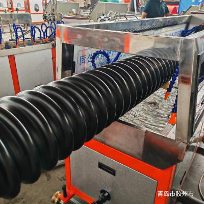 China Advanced Spiral Pipe Extrusion Line For Pe Pipe Winding Machine 100m/roll Pipe Id 50-200mm for sale