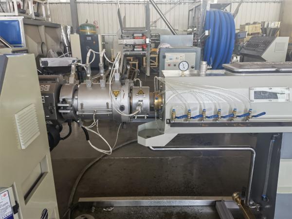 Full-automatic PE Pipe Extrusion Line Made In Motor for and Stable Production