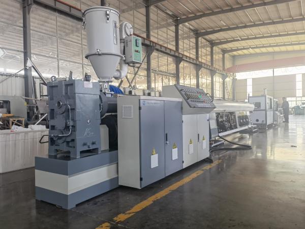 Full-automatic PE Pipe Extrusion Line Made In Motor for and Stable Production