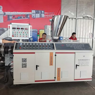 China PLC/Touch Screen Controlled Twin-Screw Plastic Extruder for Precise Production PVC Conduit for sale