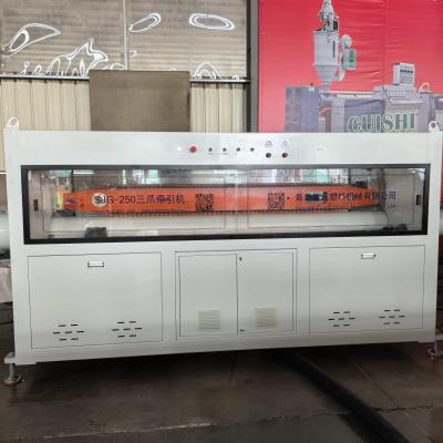 China Heating System Ceramic Heater/Alloy Heater Twin Screw Extruder with Delta Inverter Motor Speed Controlling for sale