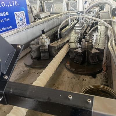 China HDPE PP Prestressed Spiral Corrugated Pipe Making Machine Plastic Post Tension Duct Extrusion Line for sale
