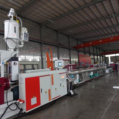 China PE HDPE Water Supply Pipe Extrusion Line Single Screw Pipe Making Machine with High Output for sale