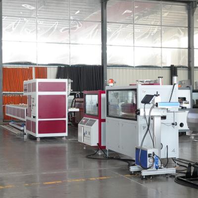 China PVC UPVC Plastic Electrical Conduit Cable Protection Pipe Twin Screw Extrusion Making Machine Production Line for sale