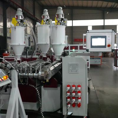 China Automatic Three Layer PPR/PPH Pipe Extrusion Line Plastic Pipe Manufacturing Machine with PLC Control for sale