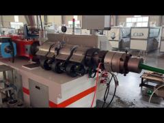 High Efficiency Plastic Pipe Extrusion Machine Dual Screw Extruder