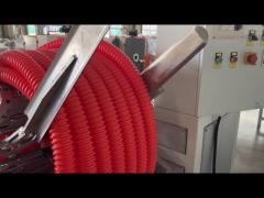 Linea de extrusión de tuberías en espiral de PE Máquina de producción de tuberías onduladas de plástico de pared única