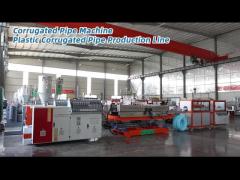 HDPE PP Plastic Double Wall Corrugated Pipe Extruder Machinery Bellows Production Machine