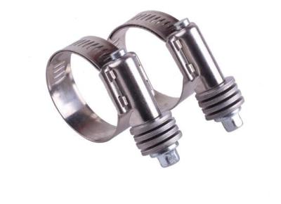 China 15.8mm Stainless Steel Constant Tension Band Hose Clamps With Washers Liner for sale