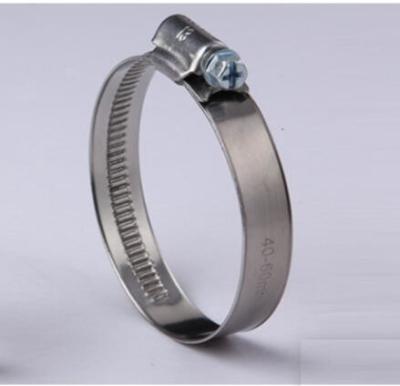 China Stainless Steel  Non Perforated Hose Clamps 12.7mm Italy Type For Pipe Clamp for sale