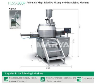China HLSG-300P Automatic High Effective Mixing and Granulating Machine for sale