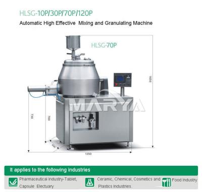China HLSG-10P/70P Automatic High Effective Mixing and Granulating Machine for sale