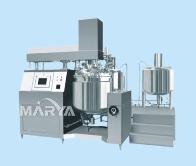 China Hydraulic Lifting Vacuum Emulsifier PLC Control for sale