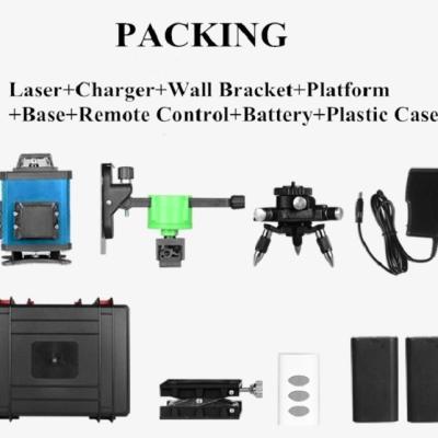 Cina Laser elettrico di verde di alta precisione 4D Livello 16 linee verticale orizzontale in vendita