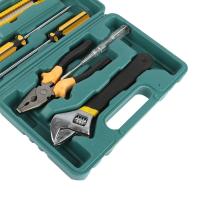 China 8 Piece Tool Set General Household Hand Tool Kit with Plastic Toolbox Storage Case for sale